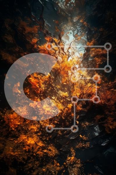 Mysterious and Dangerous Forest Landscape stock photo | Creative Fabrica