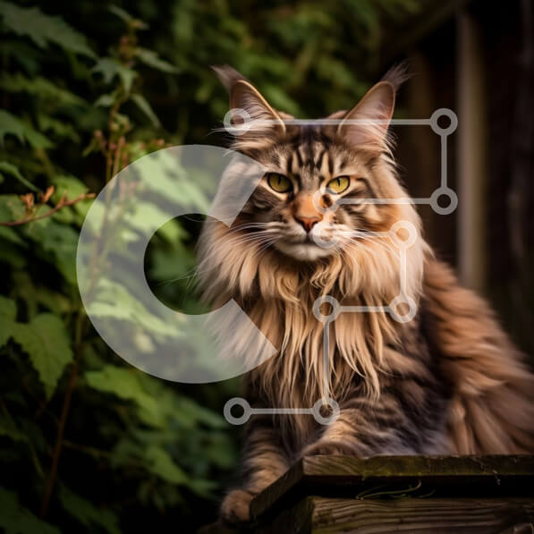 Download Beautiful Picture of a Cat in a Forest Stockphotos Online ...