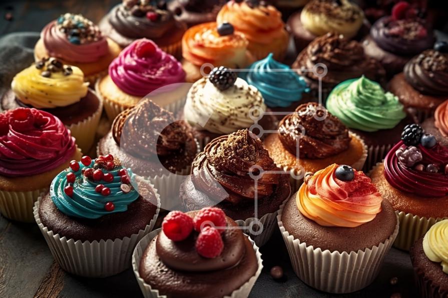 Colorful Cupcakes with Various Toppings for Your Next Dessert Spread ...