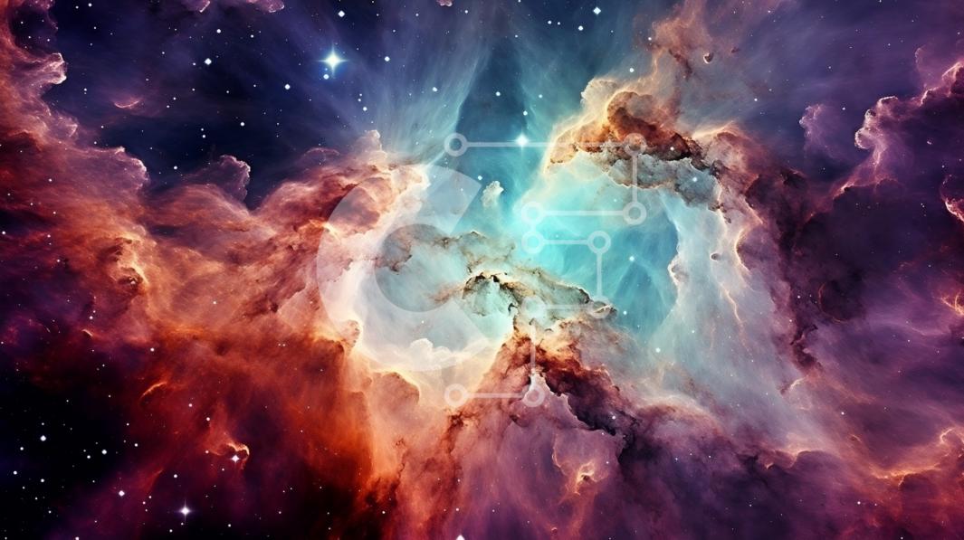 Stunning Image of a Nebula with Vibrant Colors and Cosmic Dust stock ...