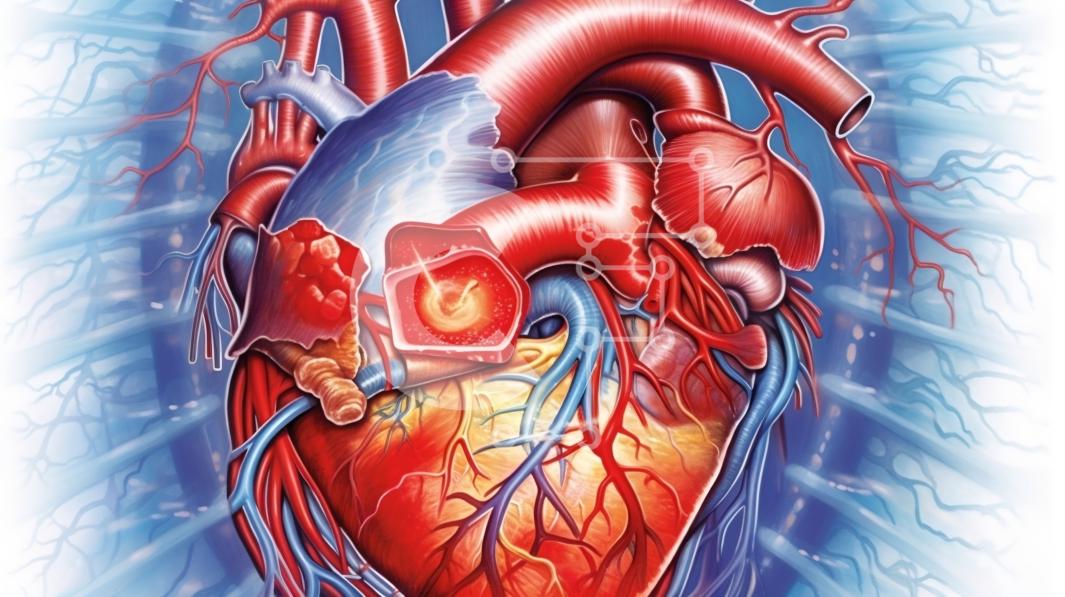Anatomie du coeur humain - Organe vital du corps humain photo stock ...