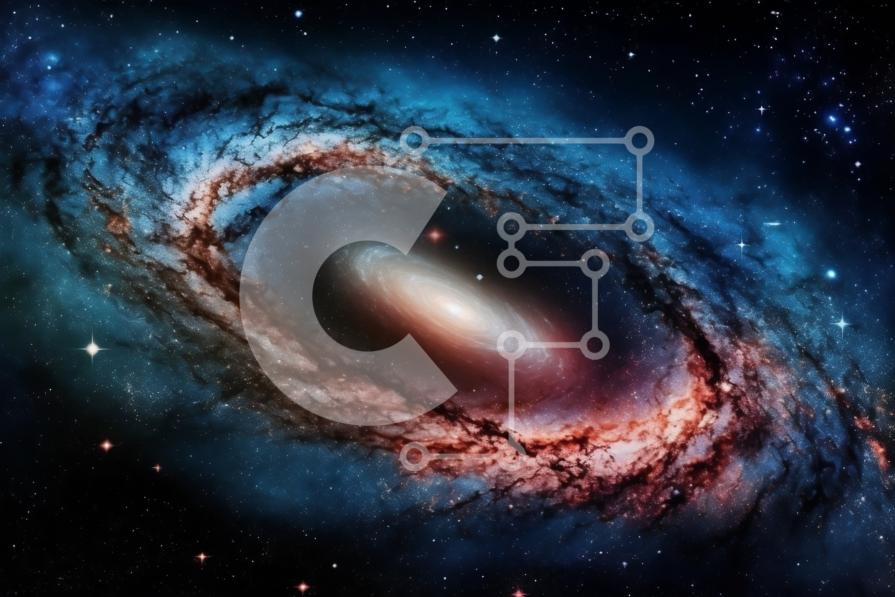 Image of the Whirlpool Galaxy - Messier 51 or M51 stock photo ...