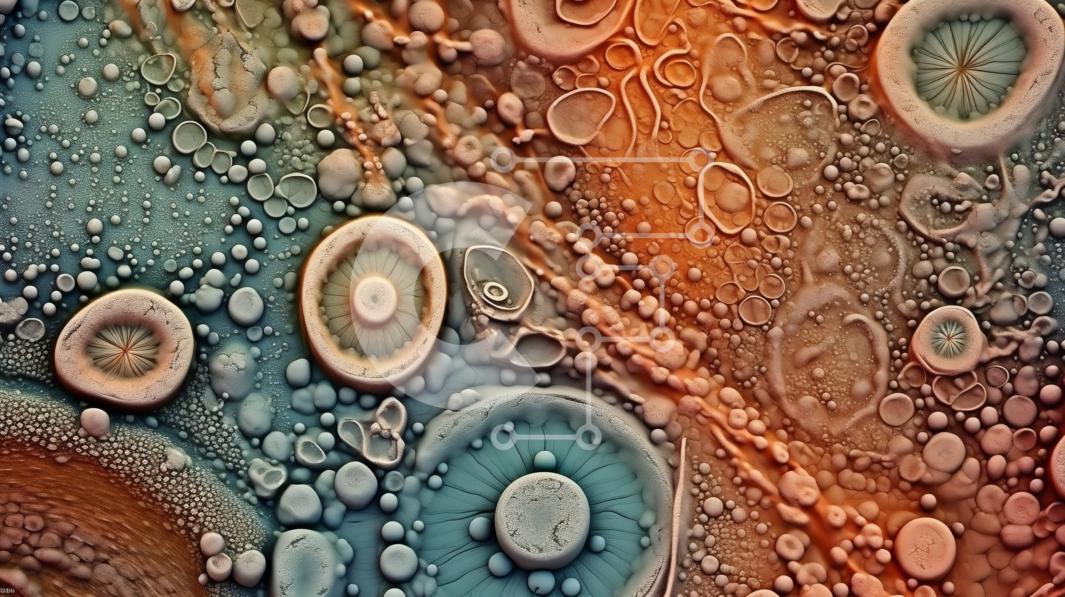 Close-up View of a Textured Abstract Painting with Vibrant Colors stock ...