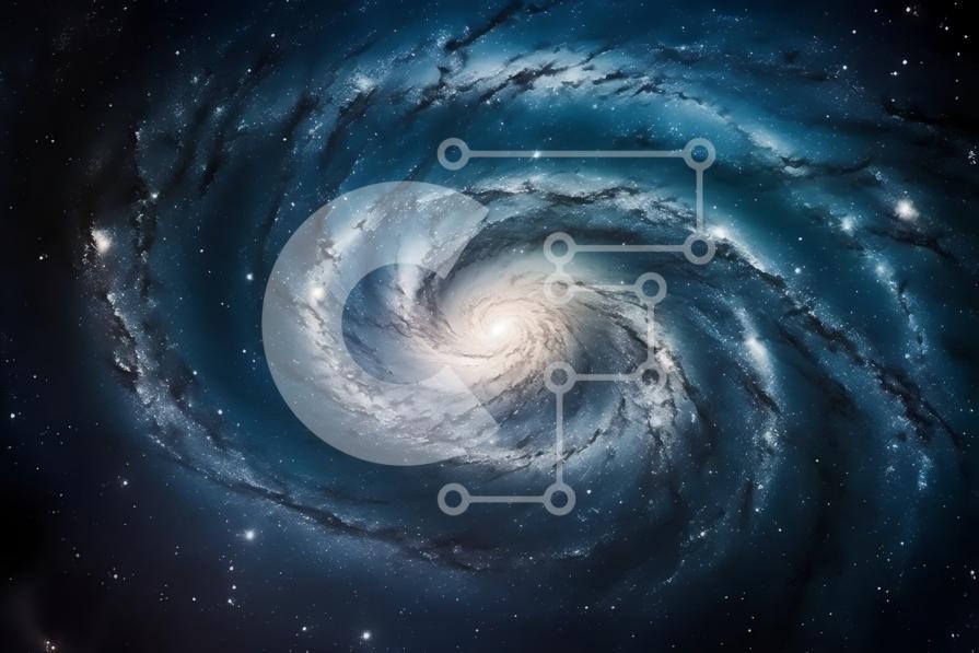 Stunning Image of a Rotating Spiral Galaxy stock photo | Creative Fabrica