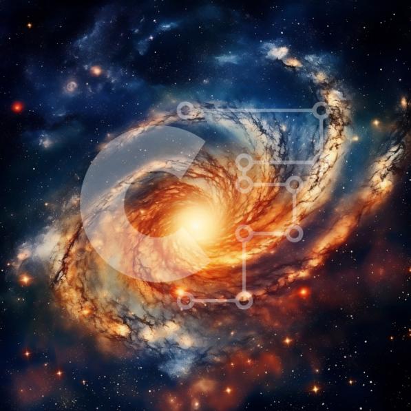 Stunning Image of a Spiral Galaxy - Milky Way stock photo | Creative ...