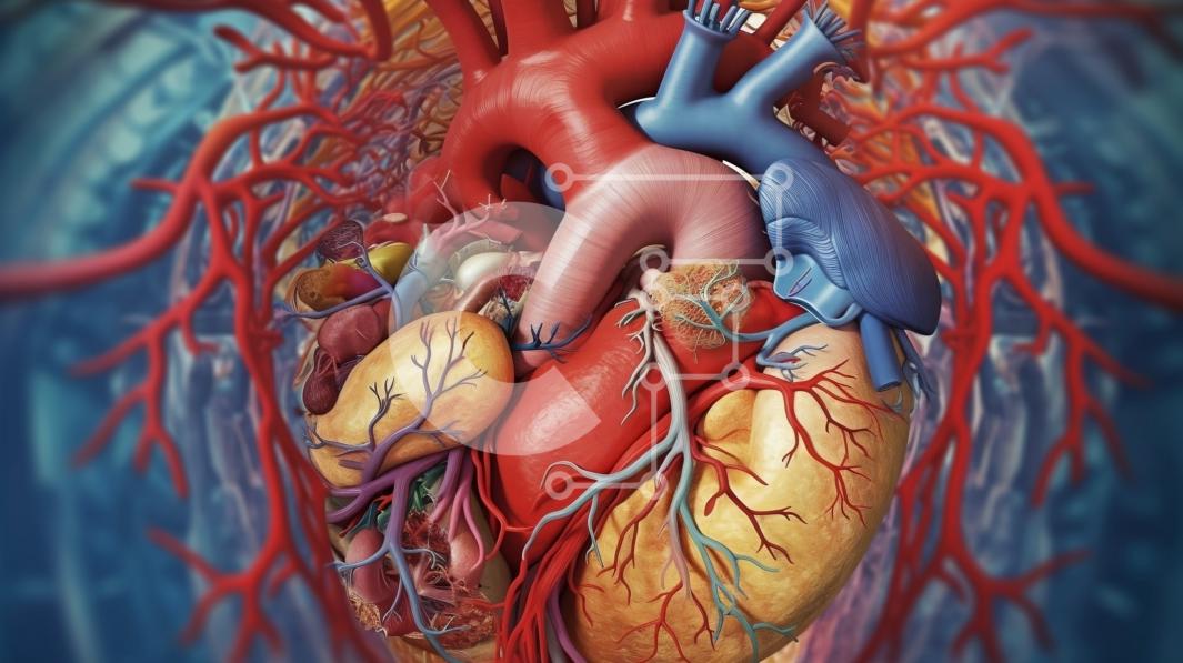 Image of Human Heart - Vital Organ in the Human Body stock photo ...