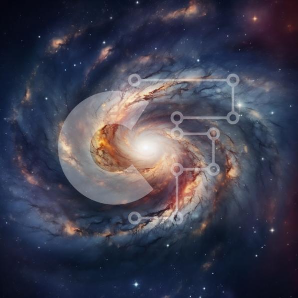 Stunning Image of a Spiral Galaxy in Space stock photo | Creative Fabrica