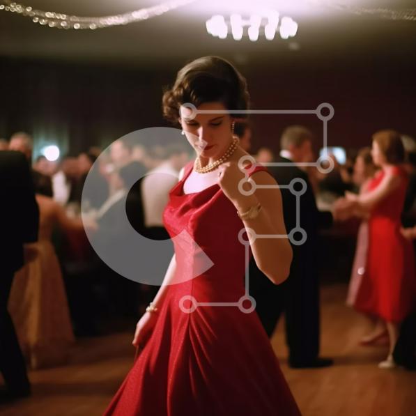 Elegant Couple Dancing in Formal Attire stock photo | Creative Fabrica