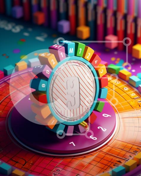 Image of a Colorful Roulette Wheel on a Bright Background stock photo ...