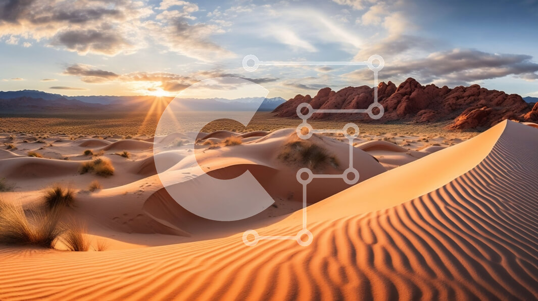 Download Stunning Picture of Desert Landscape with Sand Dunes and Rock ...