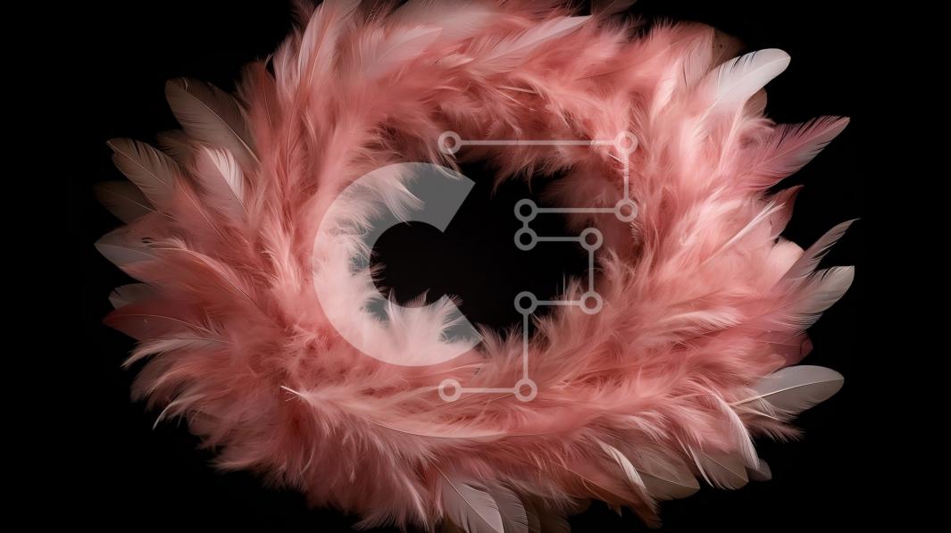 Fluffy Pink Feather Boa for Fashion and Costume Design stock photo ...