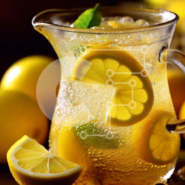Quench Your Thirst with a Pitcher of Fresh Lemonade stock photo ...