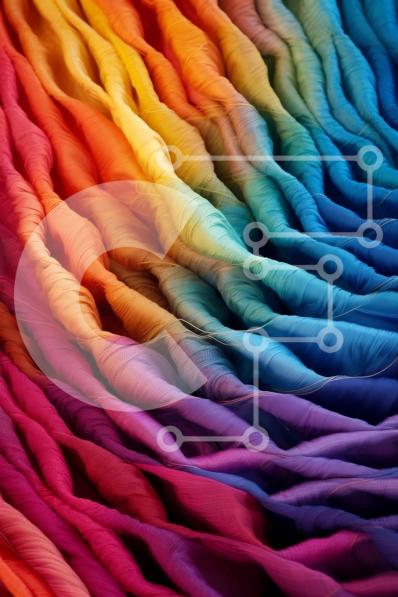 Rainbow-Colored Wavy Fabric Texture stock photo | Creative Fabrica