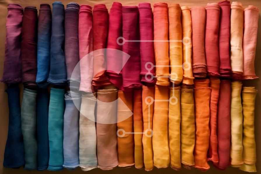 Vibrant and Colorful Fabric Pile Texture for Backgrounds and Textures ...
