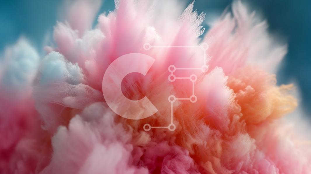 Close-up of Colorful Swirling Smoke or Vapor in the Air | Stock Photo ...