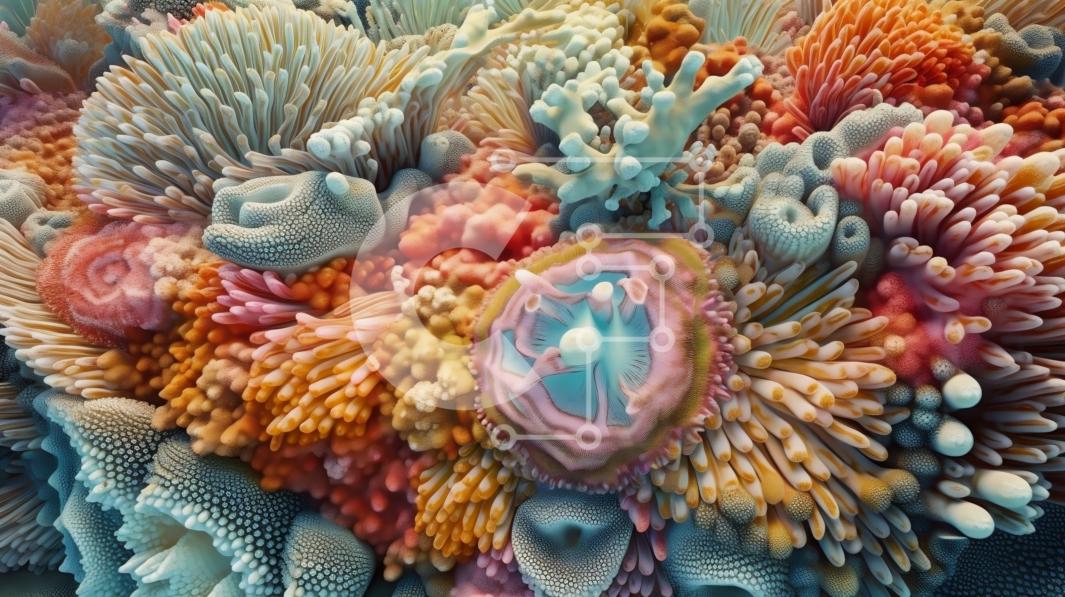 Stunning Picture of a Colorful Coral Reef with Fish and Coral Varieties ...
