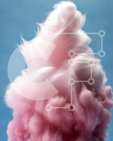 Dreamy Picture of Pink Cotton Candy Cloud in the Sky stock photo ...