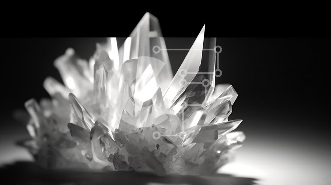 Mysterious and beautiful crystal in close-up view stock photo ...