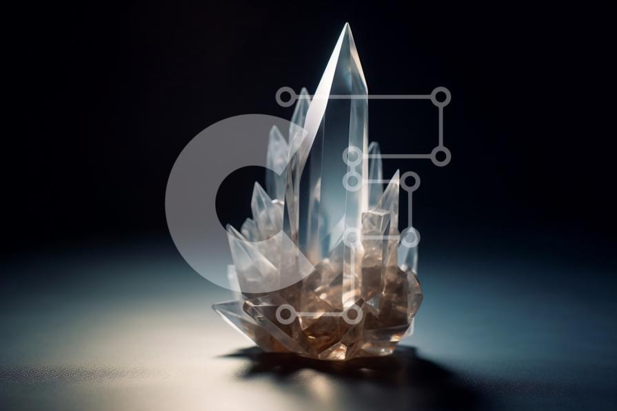 Crystal Image Reflecting Light and Symbolizing Purity and Enlightenment ...