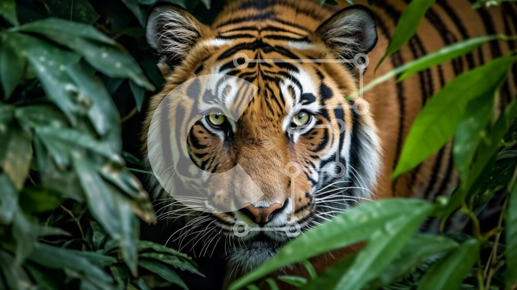 Descarga Impresionante imagen de un tigre en la jungla Fotos de Archivo ...