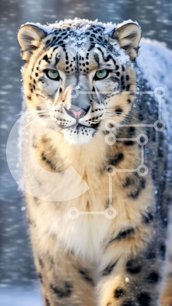 Beautiful Picture of a Snow Leopard in its Natural Habitat stock photo ...