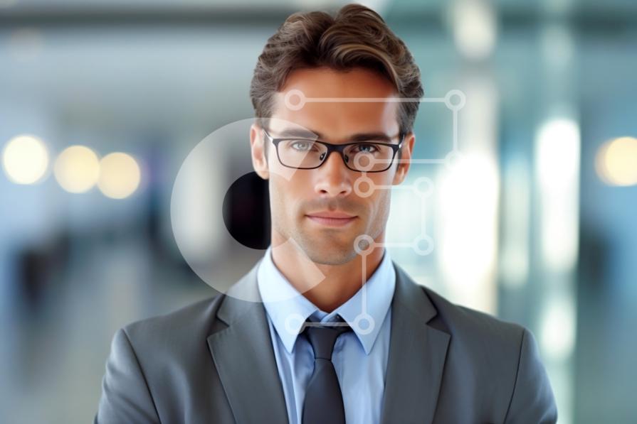 Professional Businessman in Modern Office Space stock photo | Creative ...