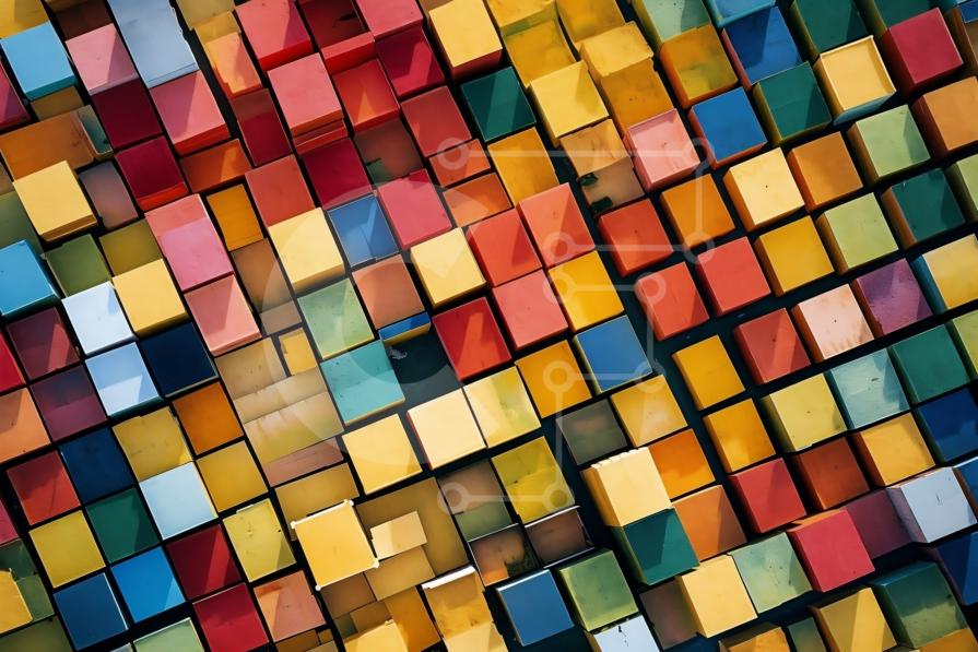 Vibrant Cube Pattern for Creative and Playful Designs stock photo ...
