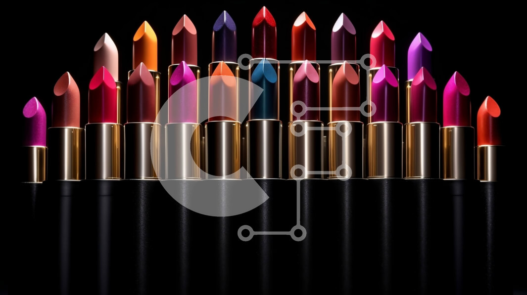 Download Colorful Lipsticks Arranged in a Circle Shape Stockphotos ...