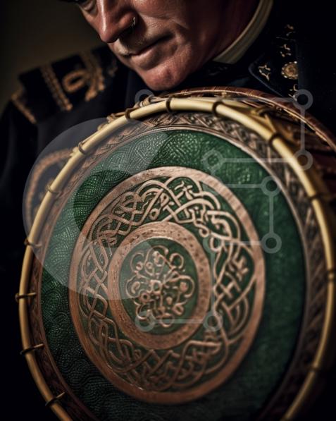 Intricate Celtic Drum Close-up stock photo | Creative Fabrica