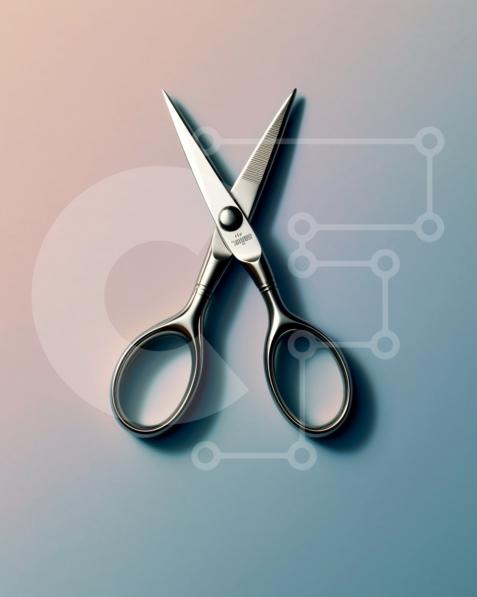 Vibrant Scissors on a Colorful Background stock photo | Creative Fabrica