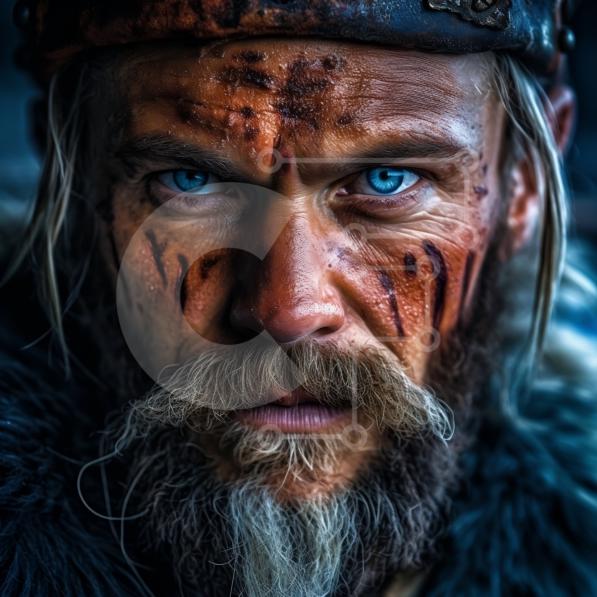 Authentic Picture of a Viking Man in Traditional Clothing stock photo ...