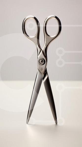 High Quality Image of Stainless Steel Scissors with Black Handles stock ...