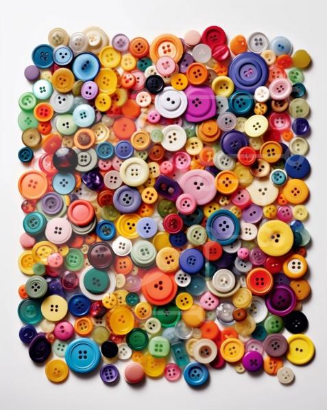 Vibrant Button Collage for your Creative Projects stock photo ...