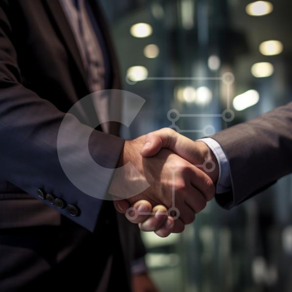 Professional Image of Businessmen Handshake in a Meeting Room stock ...
