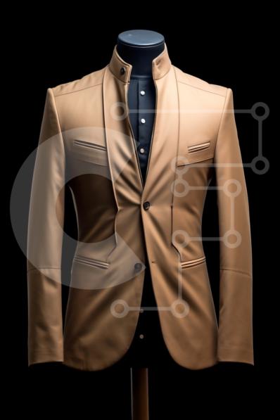 Stylish Tan Suit on Mannequin for Fashion Display stock photo ...