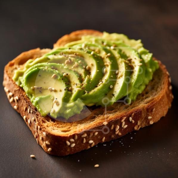 Appetizing Picture of Avocado Toast with Sesame Seeds stock photo ...