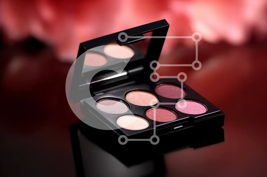 Download Close-up View of Makeup Palette with Pink, Purple, and Brown ...