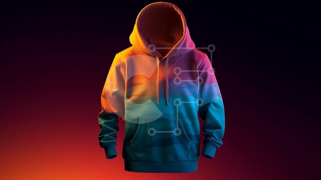 Stylish and Unique Hoodie with Abstract Design stock photo | Creative ...