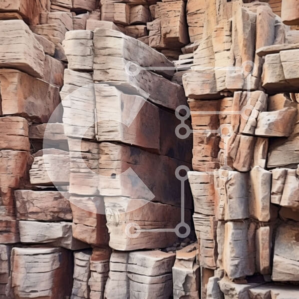 Beautiful Close-Up of Rock Formation in Desert Landscape stock photo ...