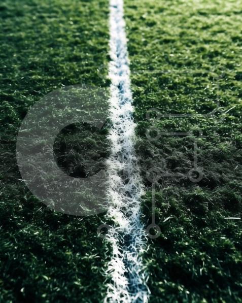 Beautiful Picture of a Soccer Field with Green Turf and White Lines ...