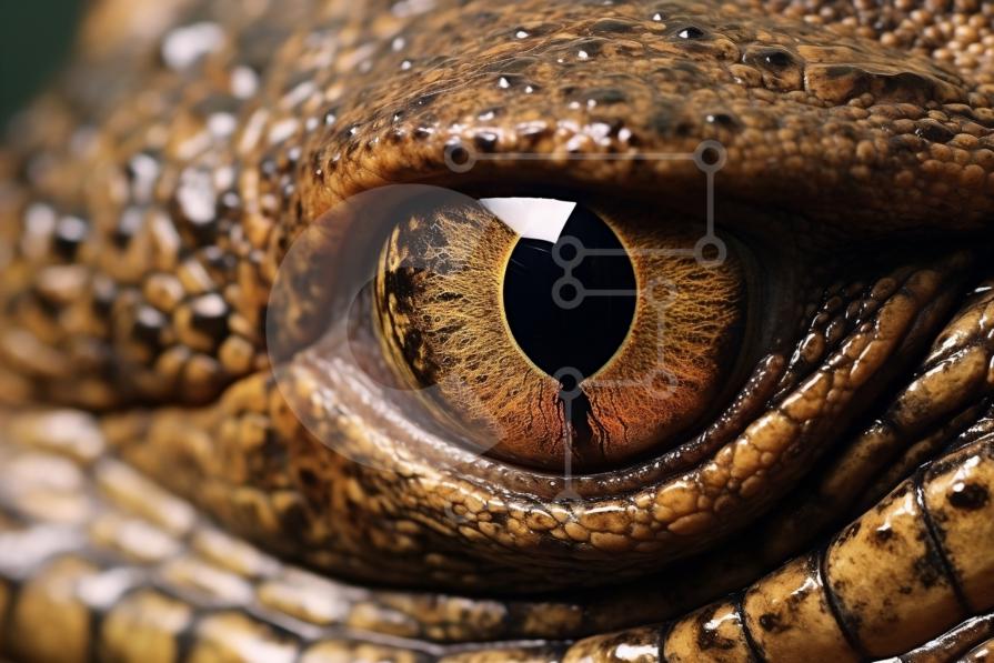 Stunning close-up picture of a fierce reptile eye stock photo ...