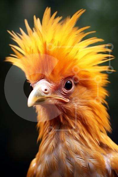Vibrant Close-Up of a Bird with a Mohawk Hairstyle stock photo ...