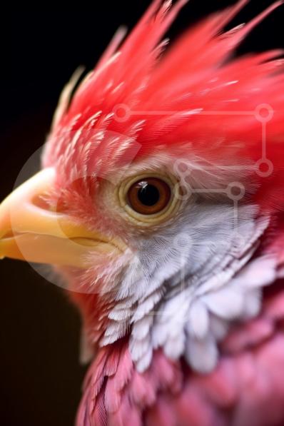 Vibrant Close-up Image of a Bird with a Unique Mohawk Hairdo stock ...