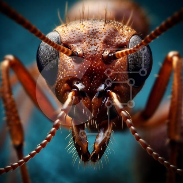 Amazing Macro Shot of Ant's Head stock photo | Creative Fabrica