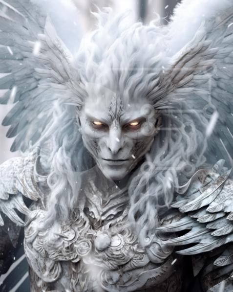 Beautiful Picture of a White Angel stock photo | Creative Fabrica