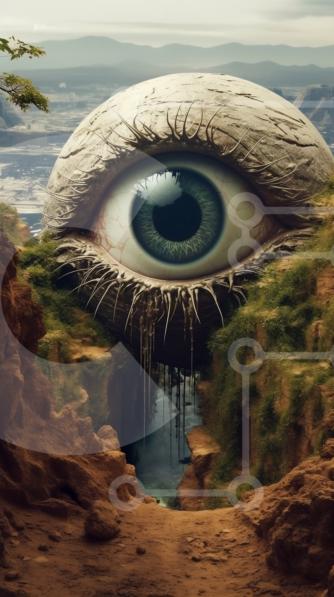 Imagen Misteriosa y Surrealista de un Ojo en el Desierto fotos de ...