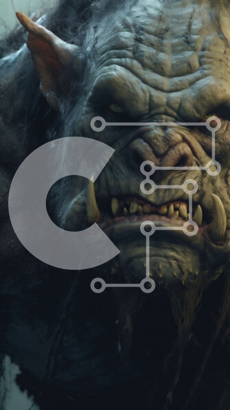 Download Goblin Close-up with Metal Helmet and Chainmail Shirt ...