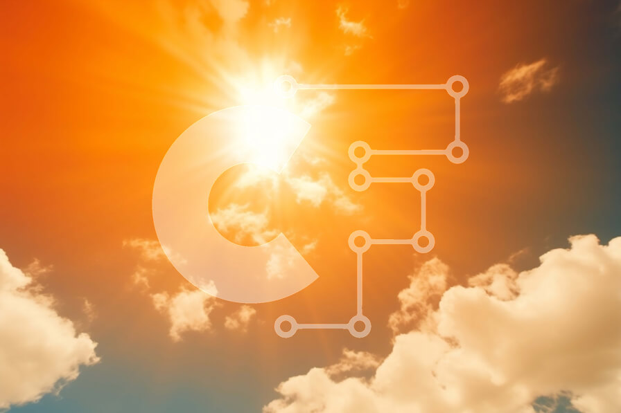 Download Sunny Day with Fluffy White Clouds and Bright Sun Stockphotos ...