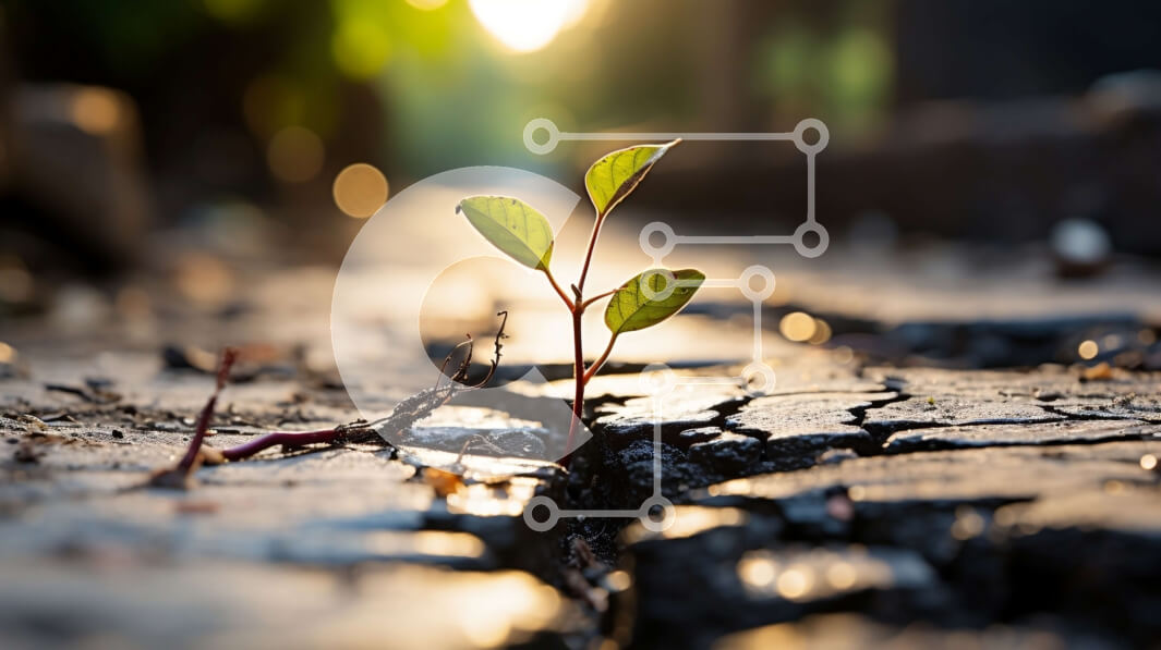 Download Beautiful Image of Plant Thriving in Challenging Environment ...