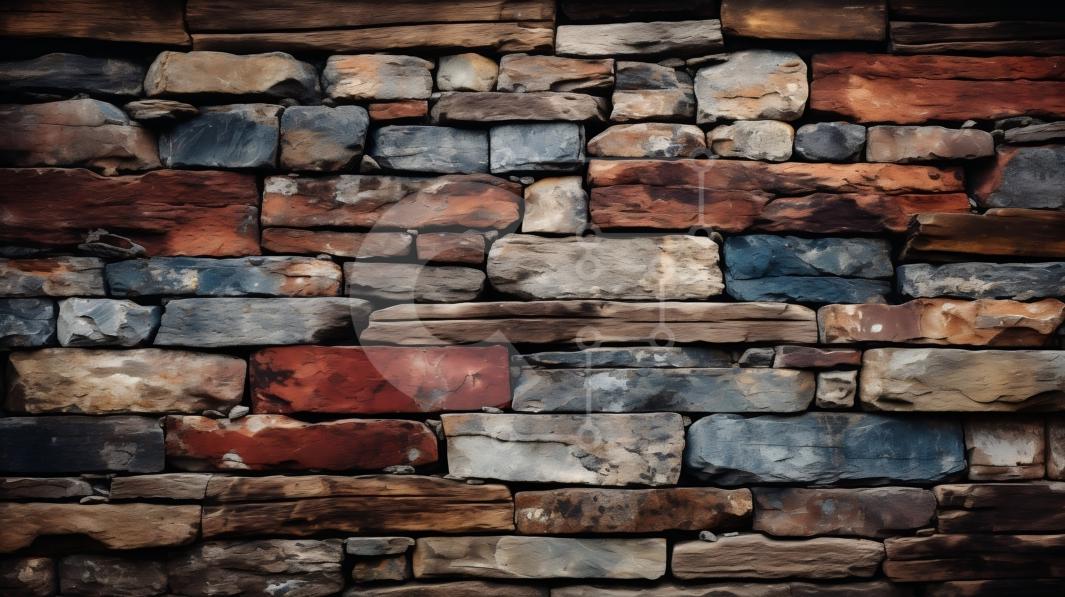 Aged and Weathered Bricks with Cracks and Chunks Missing stock photo ...